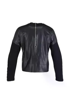 Dsquared2 Faux-leather Long-sleeve Top