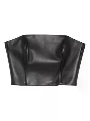 Polo Ralph Lauren Leather Strapless Top