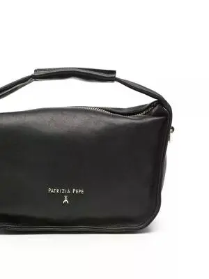 Patrizia Pepe Small Leather Hobo Tote Bag