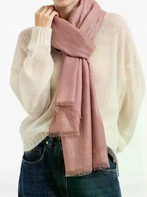 Brunello Cucinelli Sparkling Scarf - Pink
