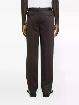 Agnona Pleated Trousers - Brown