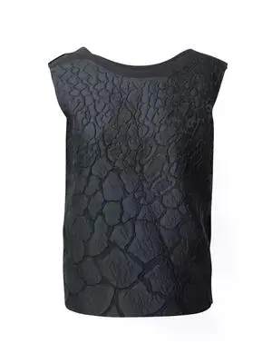 Fendi Sleeveless Floral Brocade Top