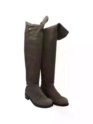 JIMMY CHOO Suede Knee-length Boots