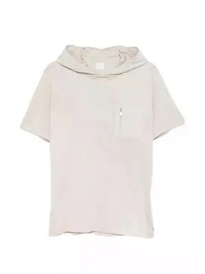 Eleventy Hooded Zipped-pocket T-shirt
