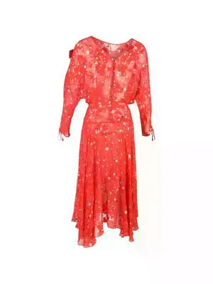 PREEN BY THORNTON BREGAZZI Floral-printed Midi Dress