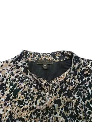Burberry Printed Lace-up Midi Dress