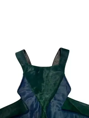 PETER PILOTTO Colour-block Leather Top