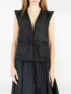 SOCIETE ANONYME Tie-detailed Waistcoat - Black