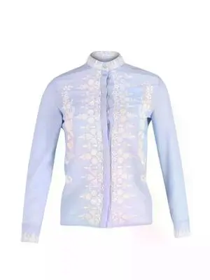 Vilshenko Embroidered Mock-neck Shirt