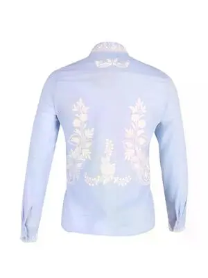 Vilshenko Embroidered Mock-neck Shirt