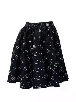 MSGM Flower-pattern A-line Skirt