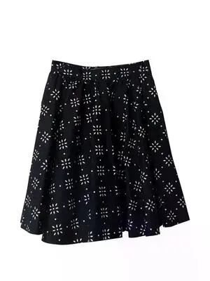 MSGM Flower-pattern A-line Skirt