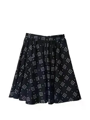 MSGM Flower-pattern A-line Skirt