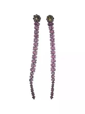 Simone Rocha Crystal Flower-detail Earrings