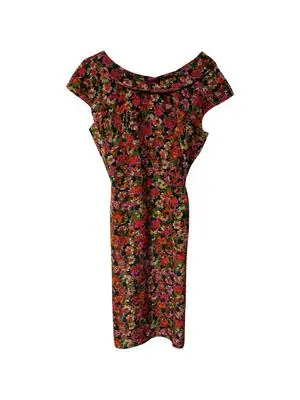 Erdem Floral-print Belted Mini Dress - Black