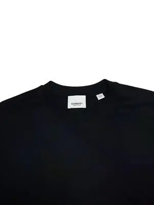 Burberry Striped Ruffled-sleeve Oversized T-shirt