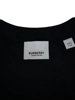 Burberry Striped Ruffled-sleeve Oversized T-shirt
