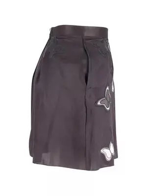 Dolce & Gabbana Butterfly-appliqué Pleated Mini Skirt