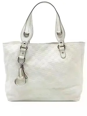 Gucci Sima Icon Bit Tote Bag - White