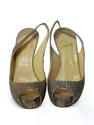CHRISTIAN LOUBOUTIN Prive Mosaique Open-toe Pumps