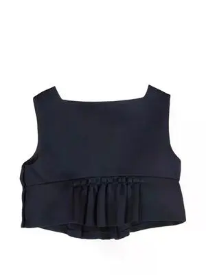 Miu Miu Ruffle-detail Cropped Top