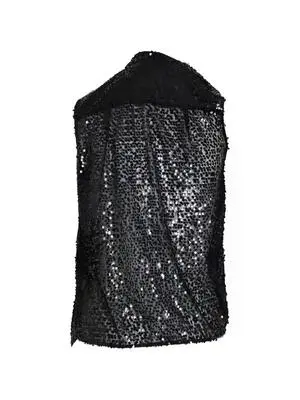 Victoria Beckham Sequin-embellished Asymmetric Blouse