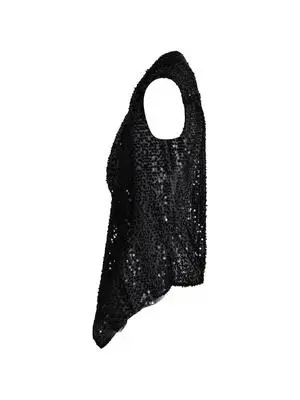 Victoria Beckham Sequin-embellished Asymmetric Blouse
