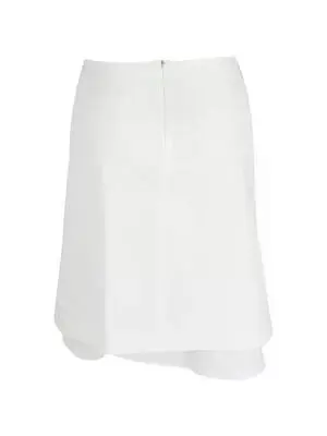 Prada Asymmetric Cotton Skirt