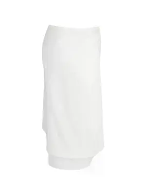 Prada Asymmetric Cotton Skirt