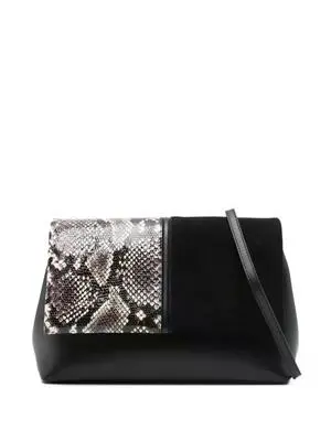 Manu Atelier The Fold Snakeskin-pattern Clutch Bag