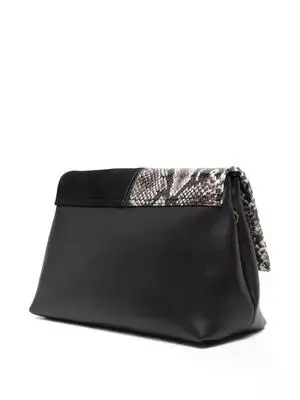 Manu Atelier The Fold Snakeskin-pattern Clutch Bag