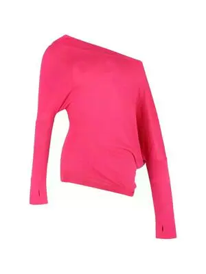 TOM FORD Asymmetric One-shoulder Top - Pink