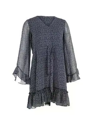 Diane Von Furstenberg Floral Mini Dress - Blue