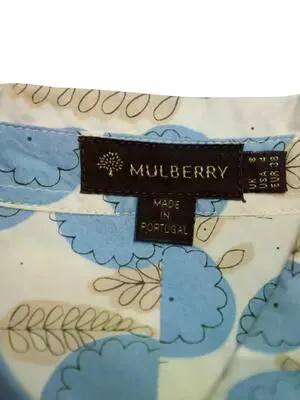 Mulberry Patterned Tie-detail Blouse