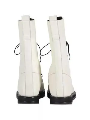 THE ROW Patty Lace-up Leather Boots