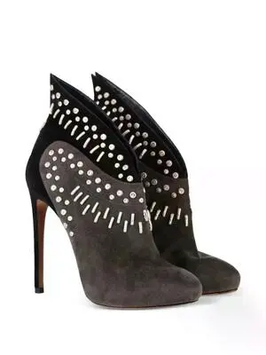 Alaïa Winged Stud-embellished Ankle Boots