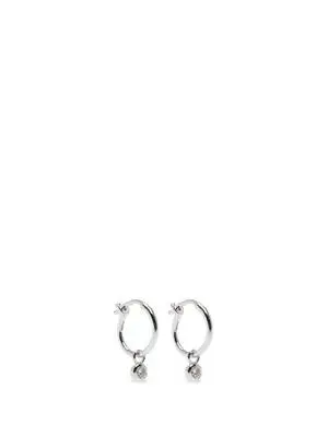 MISSOMA Charm Mini Hoop Earrings - Silver