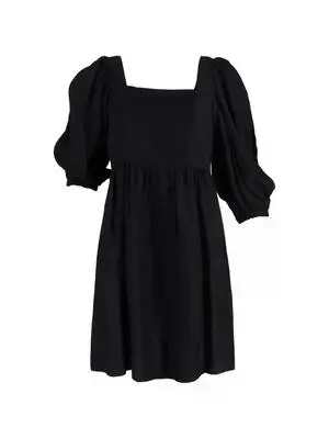 Ba&sh Palavia Square-neck Puff-sleeve Mini Dress