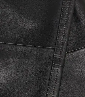 Vince Leather Straight-leg Trousers