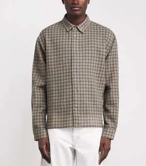 FRAME Virgin Wool Check Shirt