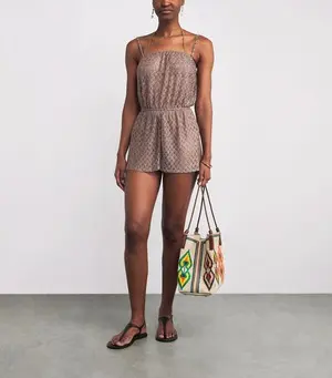 Missoni Metallic-trim Playsuit
