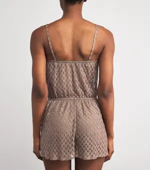 Missoni Metallic-trim Playsuit