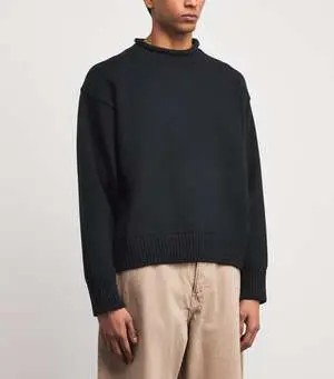 Studio Nicholson Merino Wool-cotton Sweater