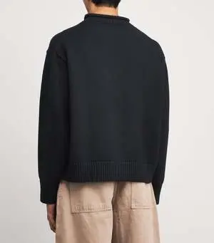 Studio Nicholson Merino Wool-cotton Sweater