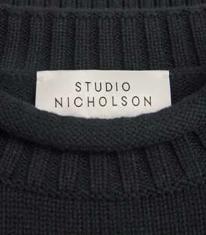 Studio Nicholson Merino Wool-cotton Sweater