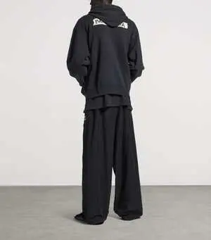 Balenciaga Cotton Masking Tape Logo Hoodie