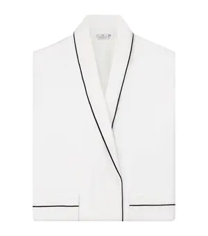 Gingerlily Small Mulberry Silk Dressing Gown - Ivory