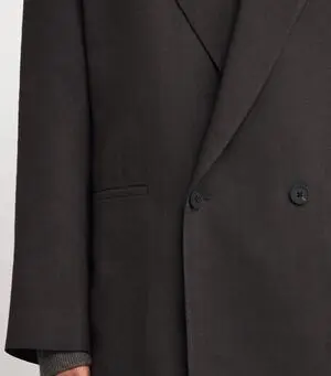 Studio Nicholson Herringbone Double-breasted Blazer
