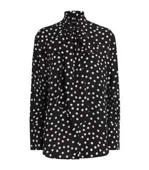 ANINE BING Ruby Polka Dot Blouse
