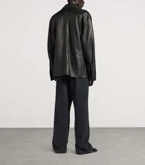 Balenciaga Oversized Leather Jacket